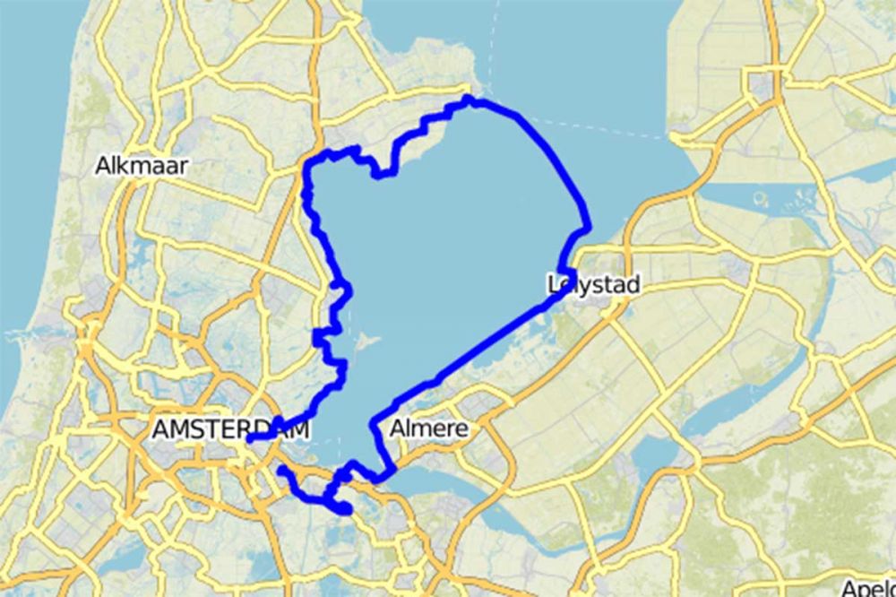 Motorroutes langs het Water