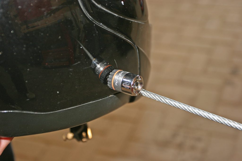 Single helmet Safety lock