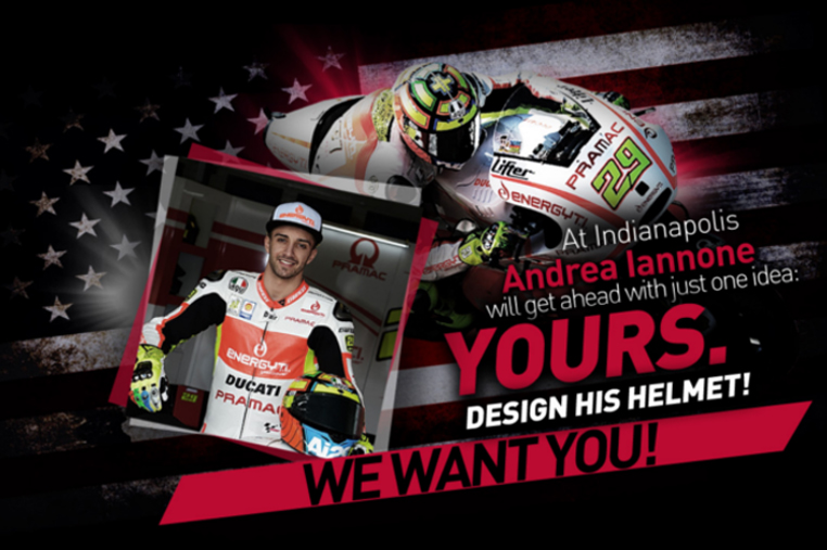 Ontwerp de nieuwe helm van Iannone