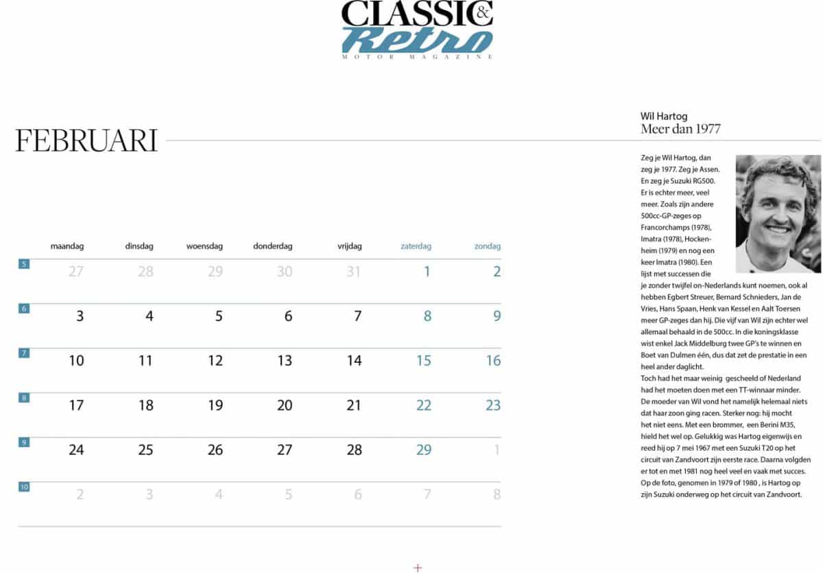 Staren naar de Classic & Retro Jaarkalender 2020!