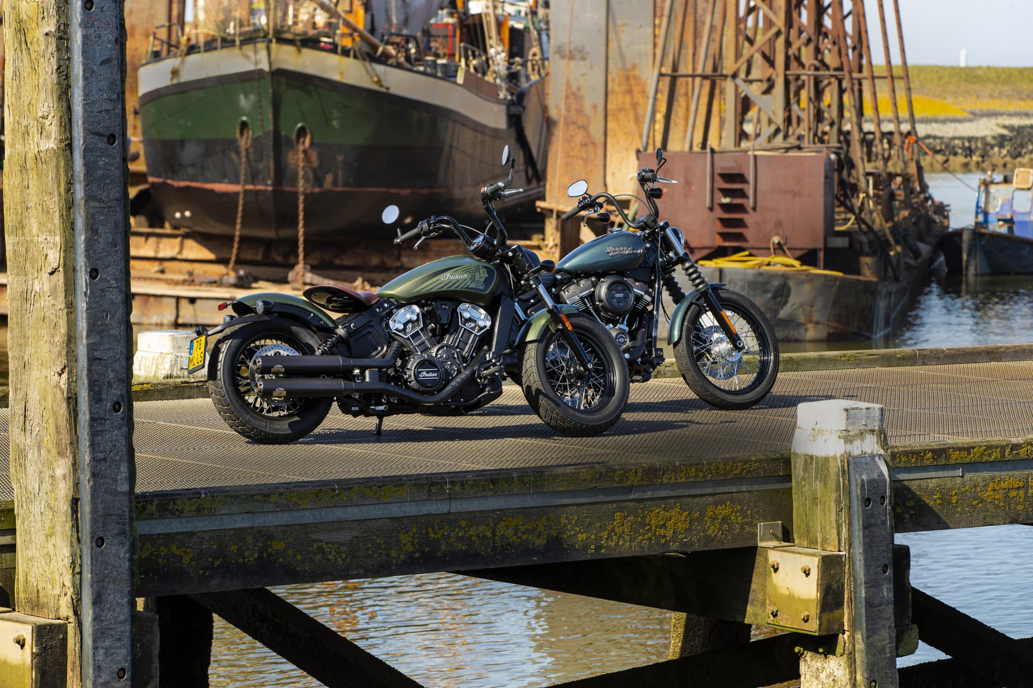 Indian Scout Bobber Twenty vs. Harley-Davidson Street Bob