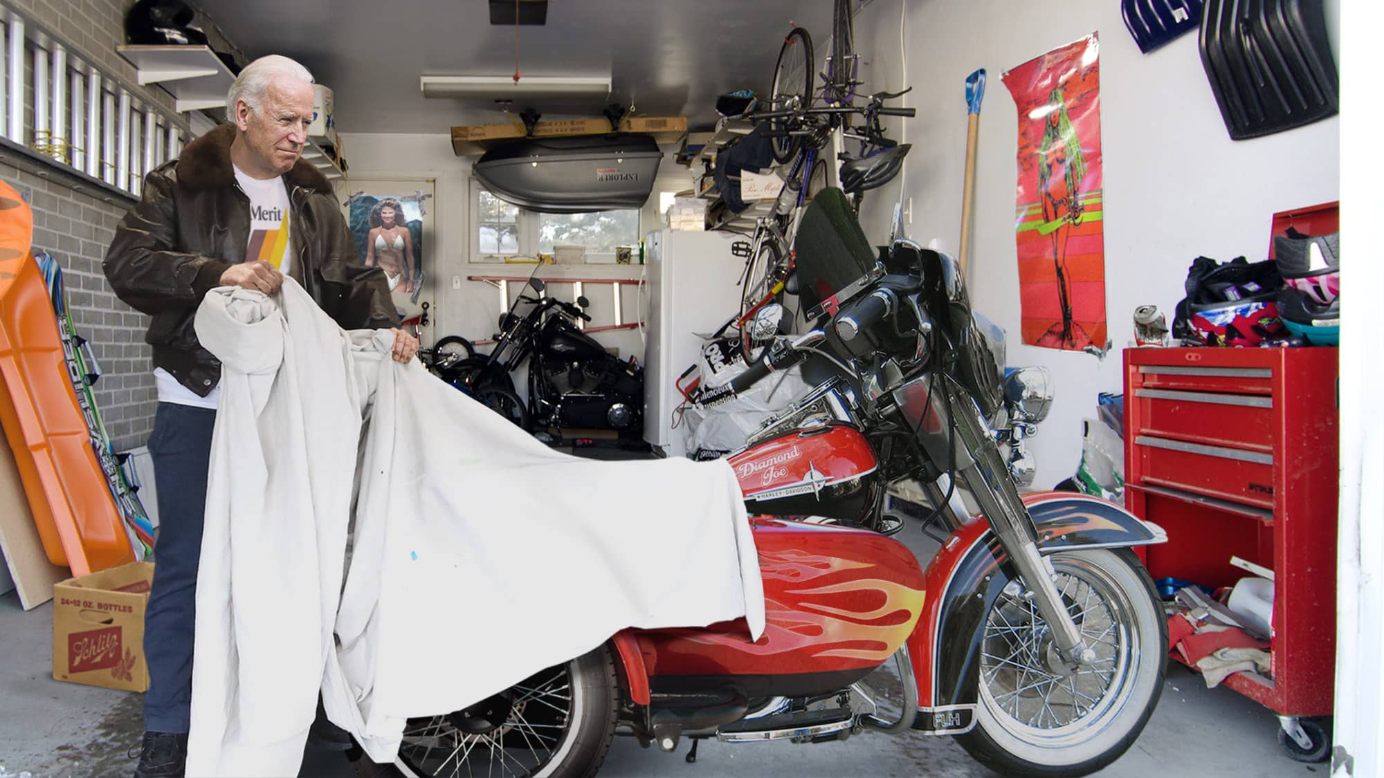 President-elect Joe Biden heeft wat met motoren