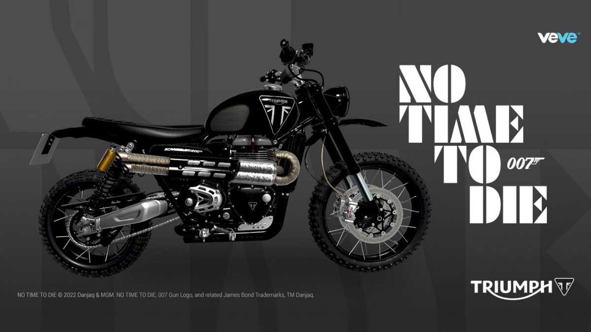James Bond 007 Triumph Scrambler 1200 te koop als NFT