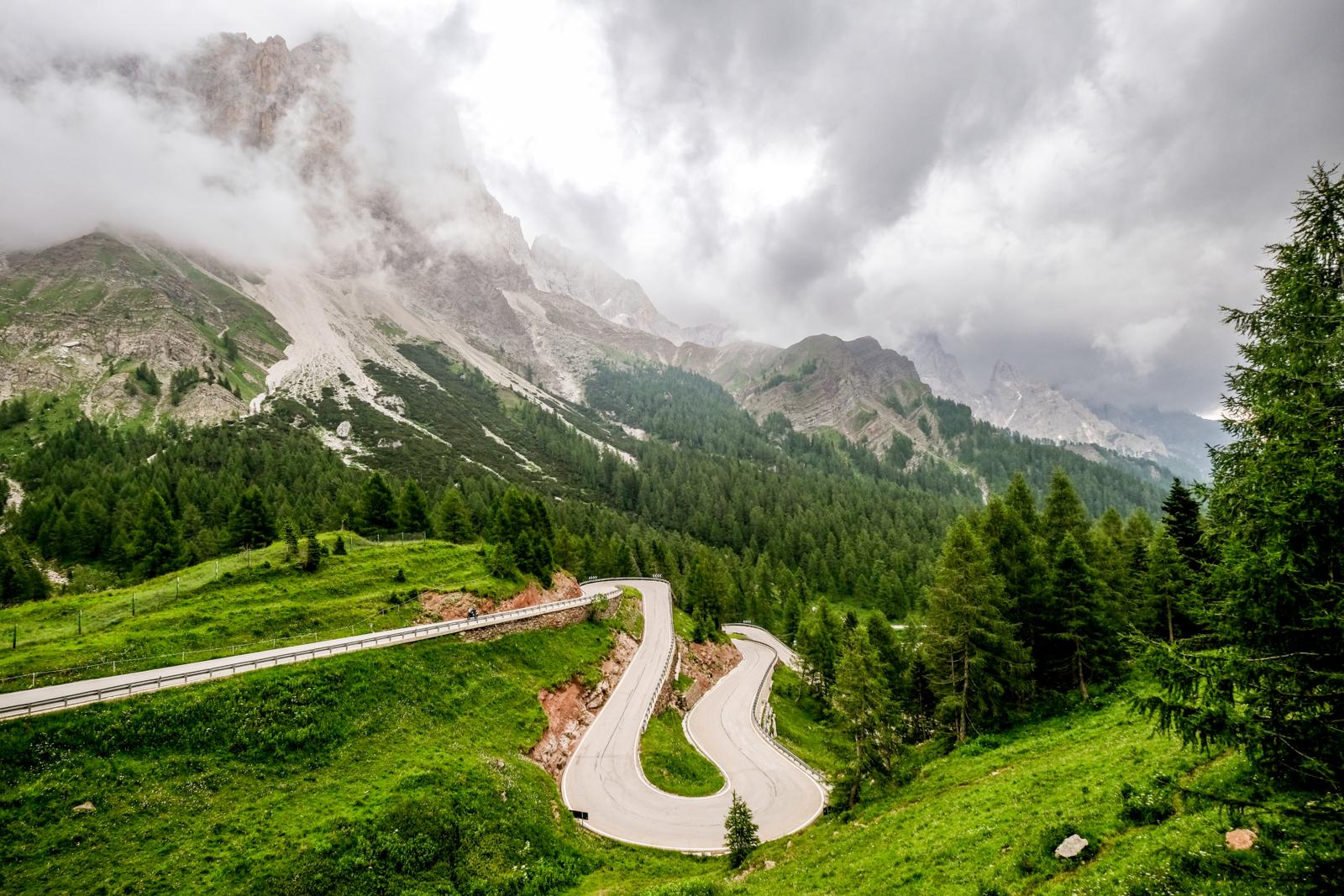Dolomieten, Italië: achter de Passo Rolle