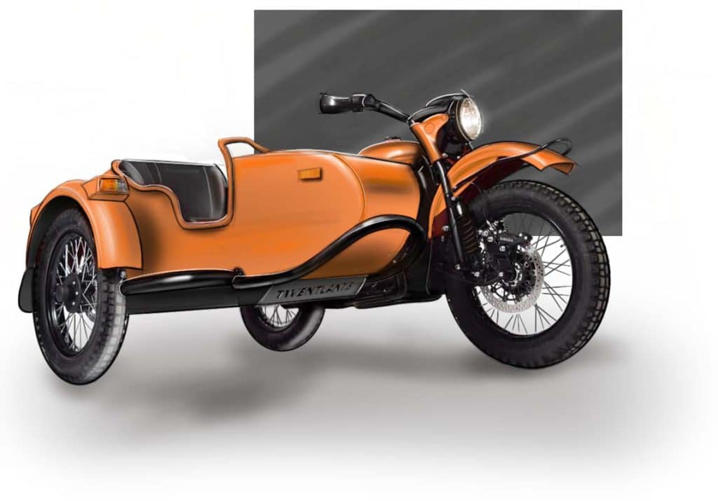 In Enschede bouwen ze een elektrisch Ural-zijspan