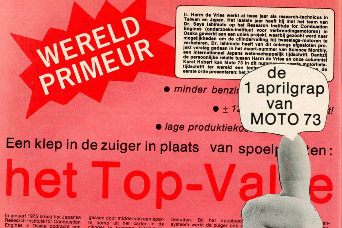 50 jaar MOTO73: 1 april-grappen