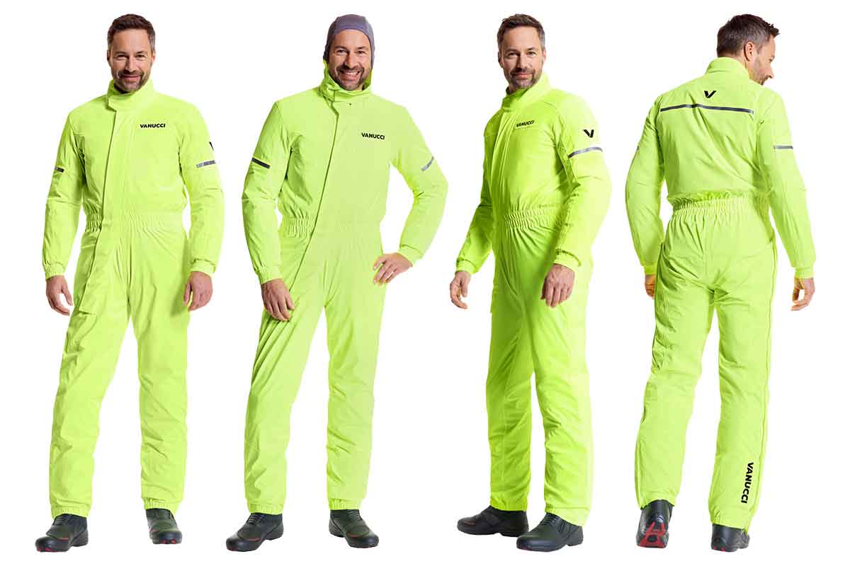 Blijf droog en zichtbaar met Vanucci's VXR-8 regenpak