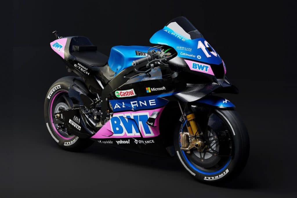 Waanzinnig! MotoGP-motoren gehuld in Formule 1-kleuren