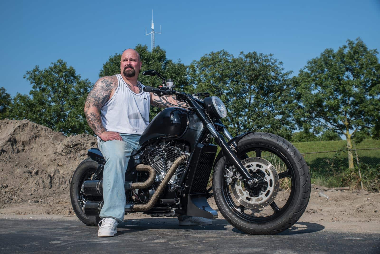 Muscle Bike: Maatwerk Shadow voor strongman Jacco Kammeraad