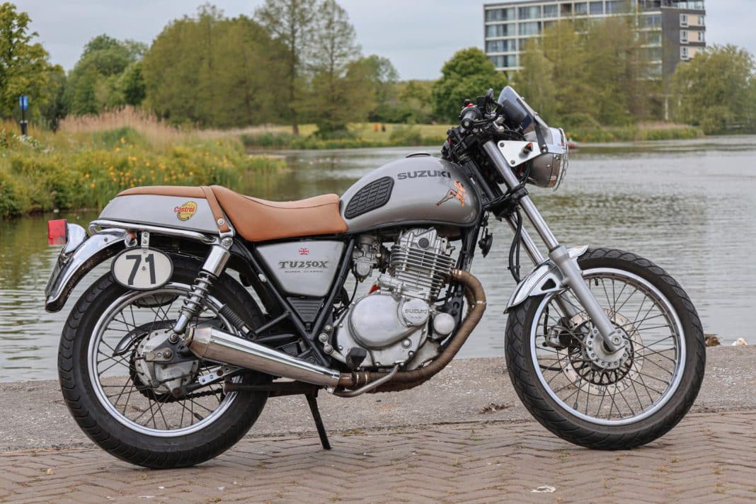 Volty: Suzuki 250 Caféracer van Klaas