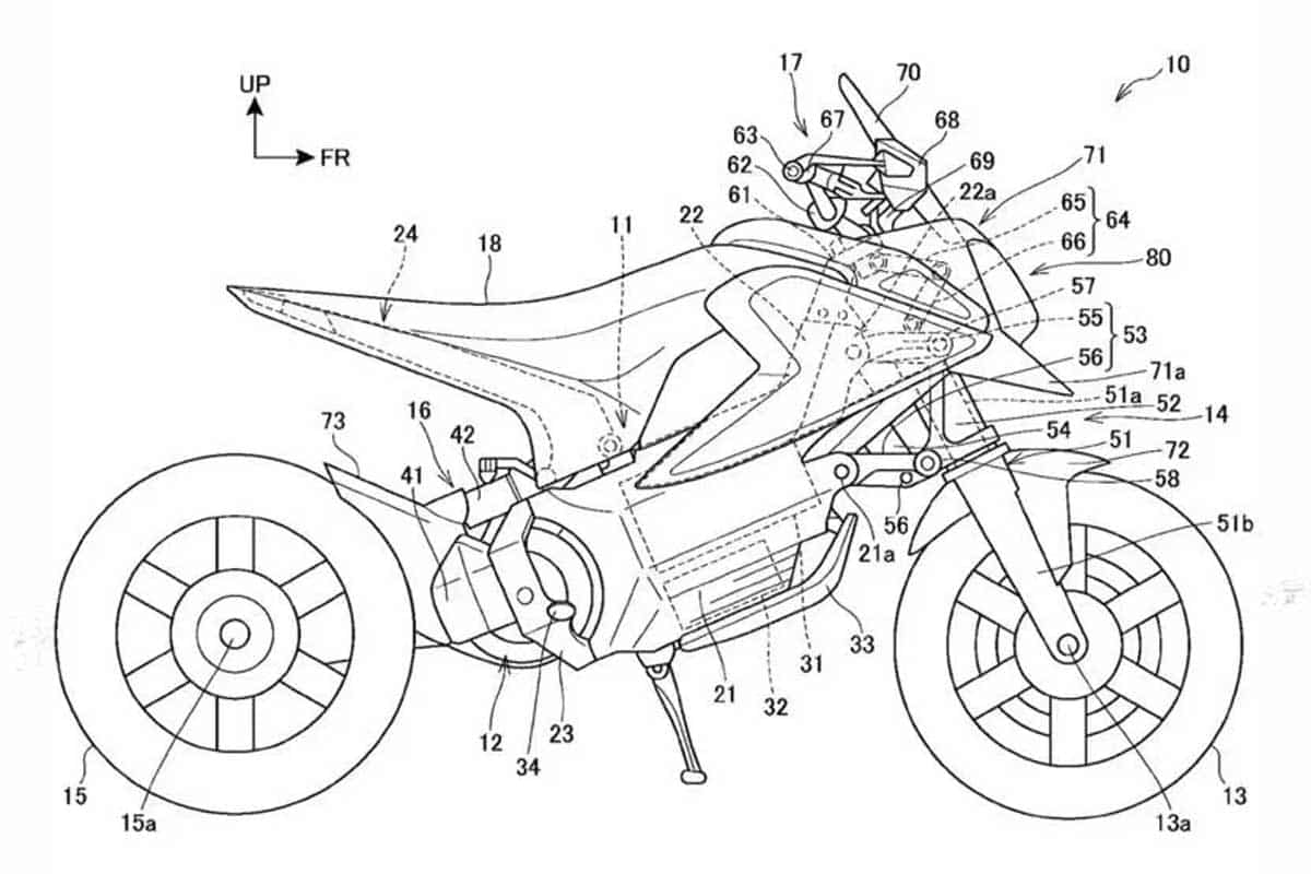Compacte Honda e-motorfiets met uniek ontwerp