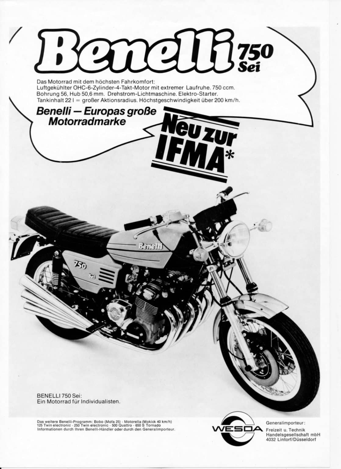 Benelli 750 Sei: Italiaanse lefmotor bestaat 50 jaar