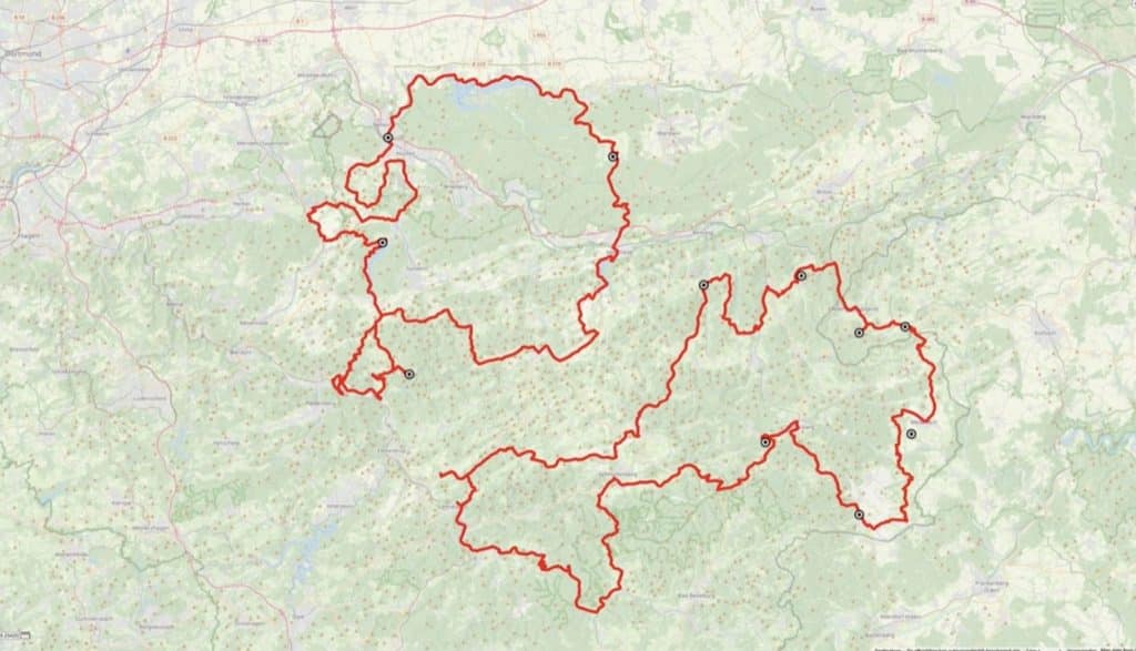 Toertocht Sauerland, Duitsland: duizend bergen, duizend ritten