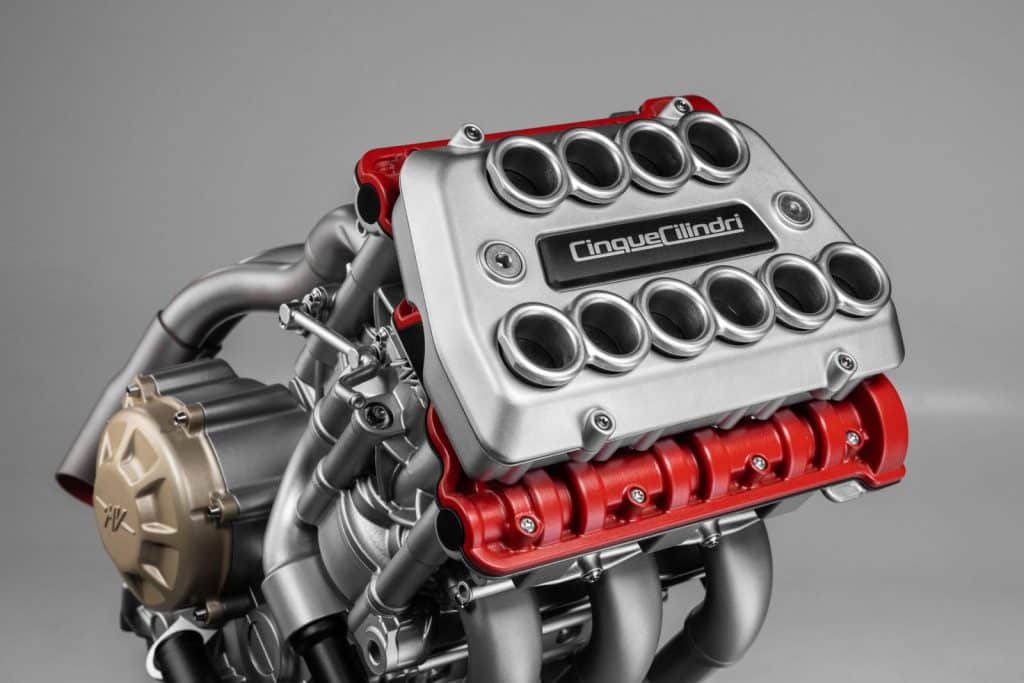 Techniek MV Agusta 5-cilinder motorconcept: geen V, geen lijn