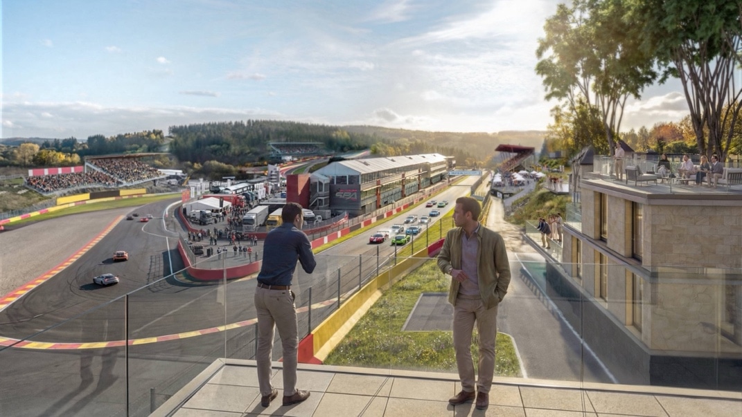 Overnachten aan Eau Rouge: Spa-Francorchamps bouwt hotel pal naast circuit